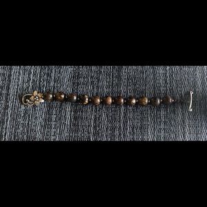 Silpada | Jewelry | Silpada Bronzite Sterling Bracelet Flower Clasp ...